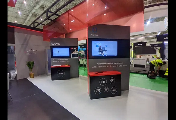 Digital Screen by Best Exhibition Stand Builders in Jeddah.